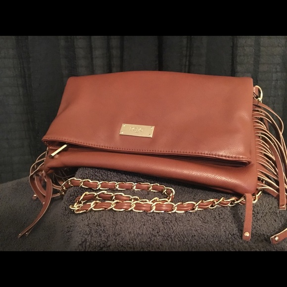 BCBG | Bags | Bcbg Brown Leather Bag | Poshmark
